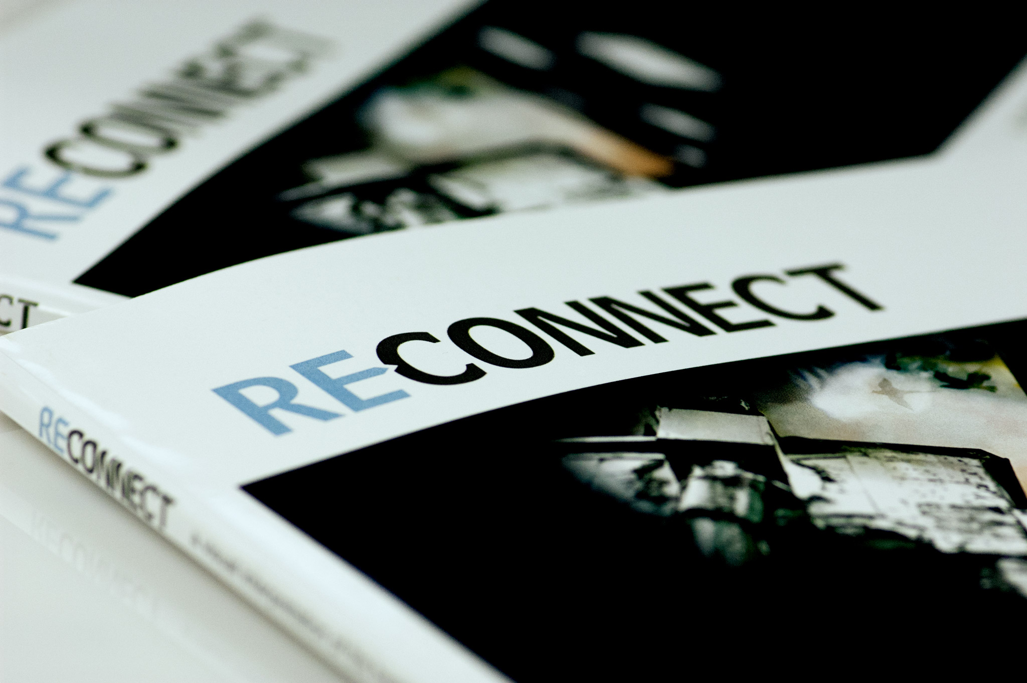 JonnyB | User Centric (UX) Designer | ReConnect Book Layout and Logo Design