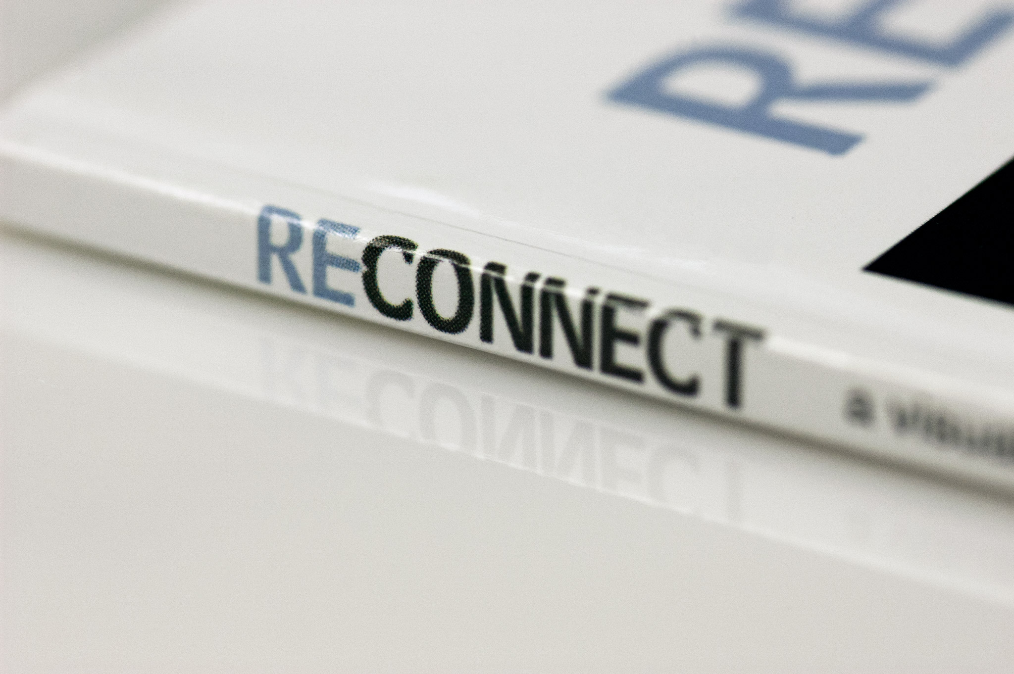 JonnyB | User Centric (UX) Designer | ReConnect Book Layout and Logo Design
